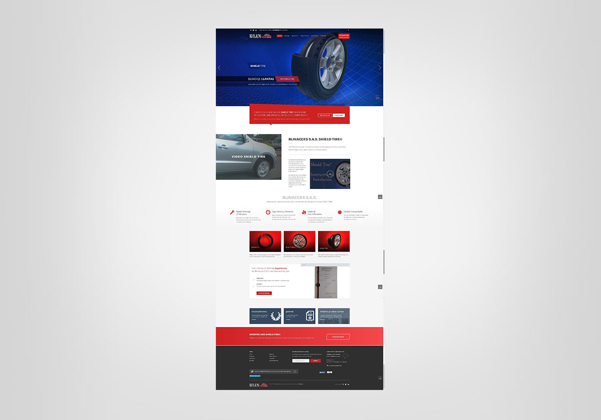 Diseño de sitio web para empresa Blinacces - Dweb3d Diseño de Páginas ...